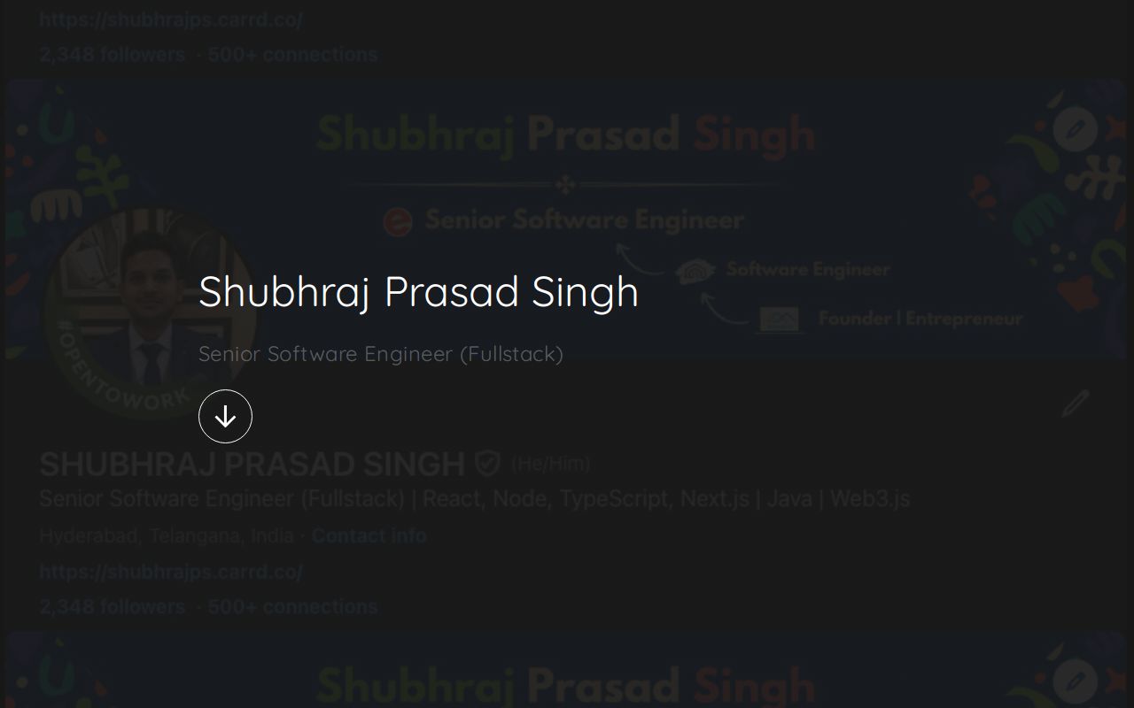Shubhraj Prasad Singh | Portfolio